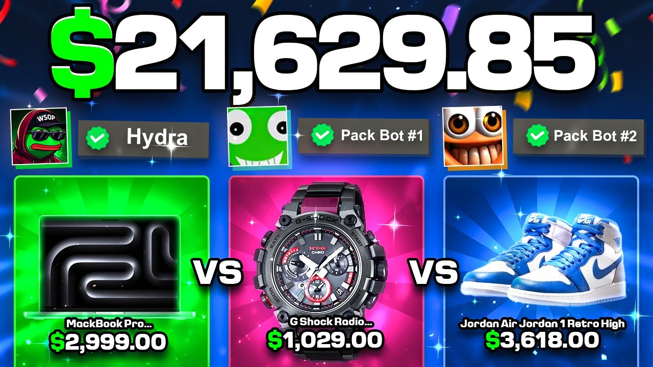 I Found The BEST Case Battles on PackDraw... ($10,000+ ON ITEMS) - YouTube