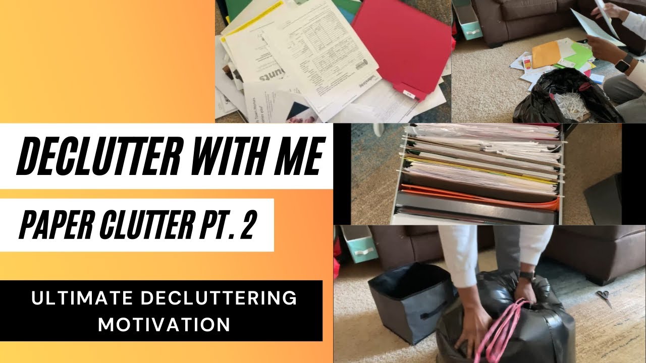 PAPER DECLUTTER PT.2 | DECLUTTER SERIES | ULTIMATE PAPER DECLUTTER ...