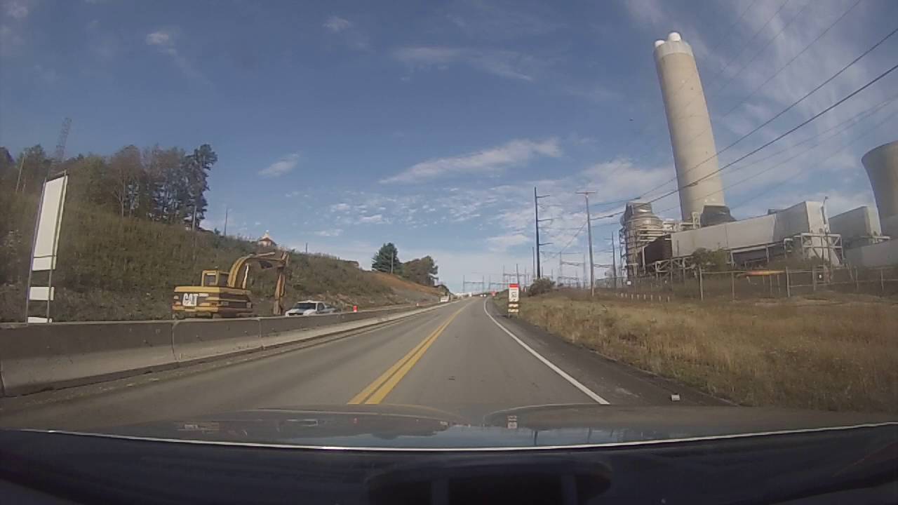 Massive Power Plant, PA Hwy 21 On The Monongahela River - YouTube