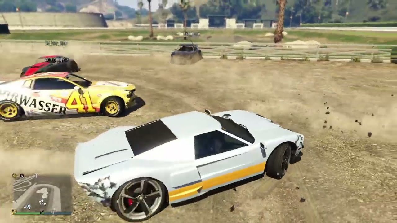 Gta 5 online Demolition derby in nice guy lobby live - YouTube