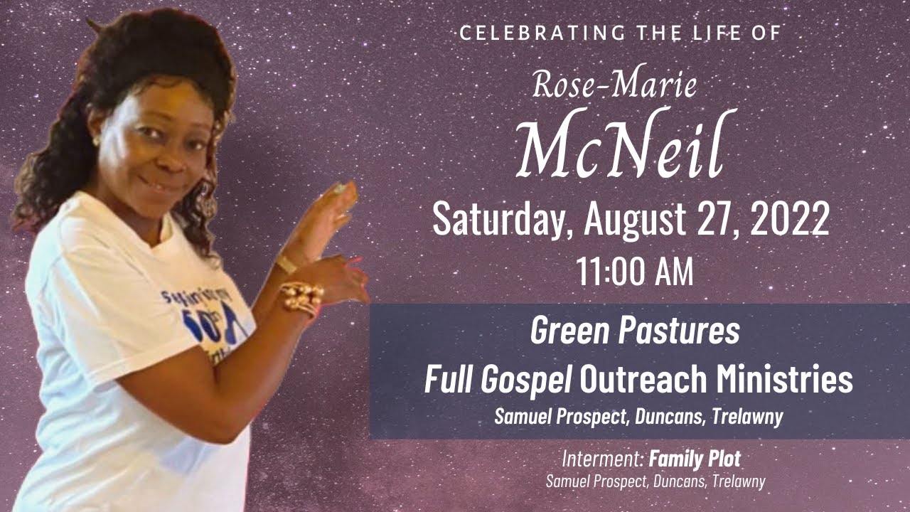 Celebrating the life of Rose-Marie McNeil - YouTube