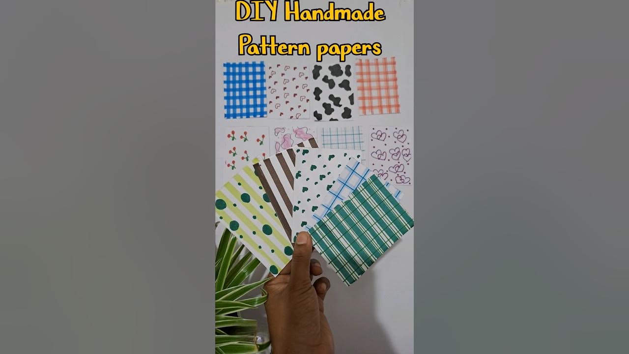 Journal supplies part 2 |DIY Pattern papers #journalsupplies #shorts #tiya #pullothi # ...