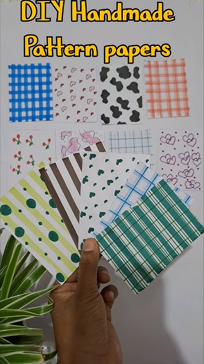 Journal supplies part 2 |DIY Pattern papers #journalsupplies #shorts #tiya #pullothi # ...