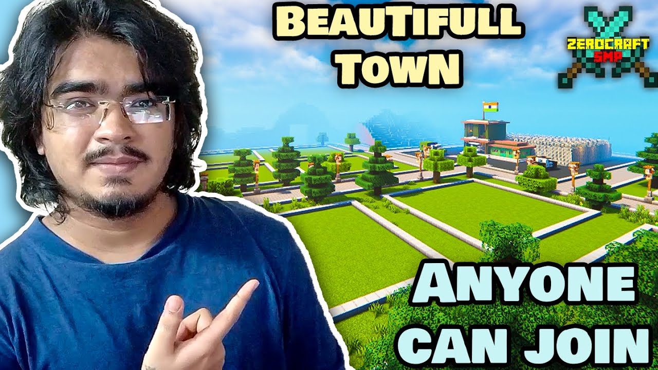 💖Welcome To Town | Minecraft Live | Join 24x7 Server | ZeroCraft SMP ...