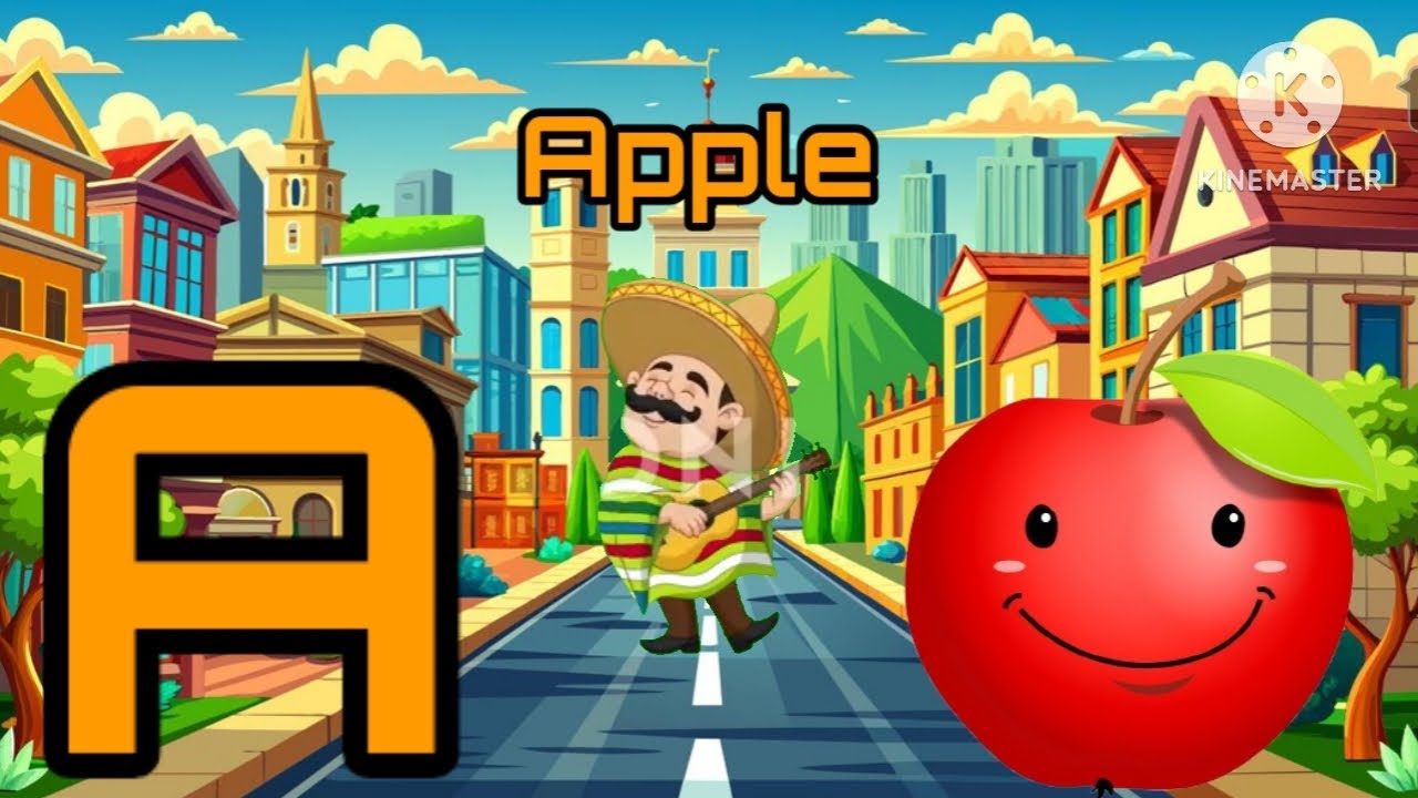 ABC Song / A for Apple / ABC Phonics Song / Kiddos Study Zone / A to Z / ABC Kids Song - YouTube