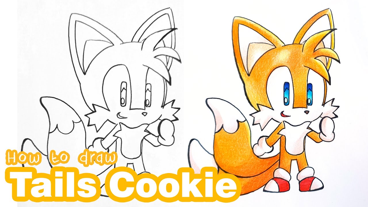 How to draw Tails Cookie | Cookie Run Kingdom - YouTube