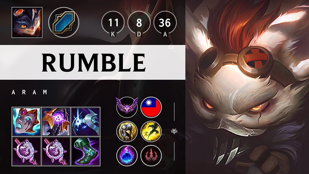 Rumble ARAM: Killing spree - TW Master Patch 14.22 - YouTube