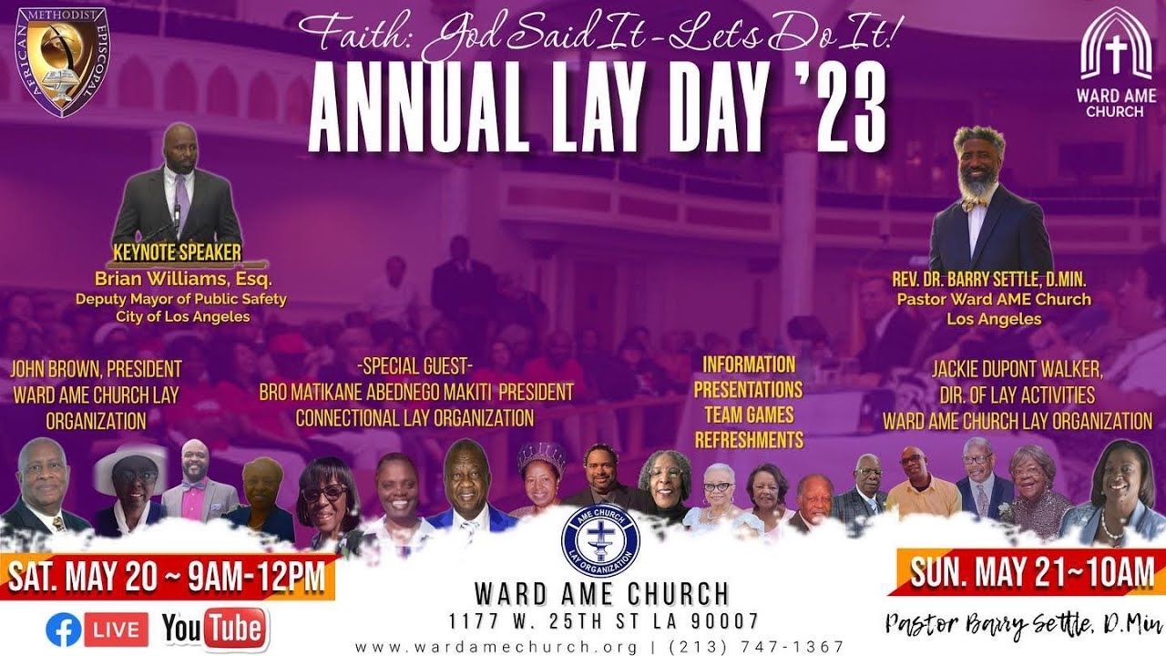 Annual Lay Day Sunday Worship Service - YouTube