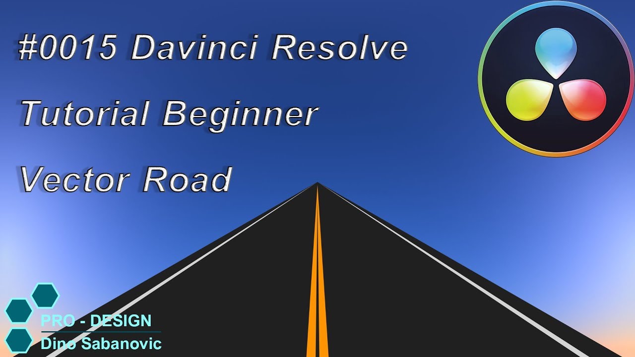 #0017 Davinci Resolve Tutorial Beginner - How to make Vector Road - YouTube