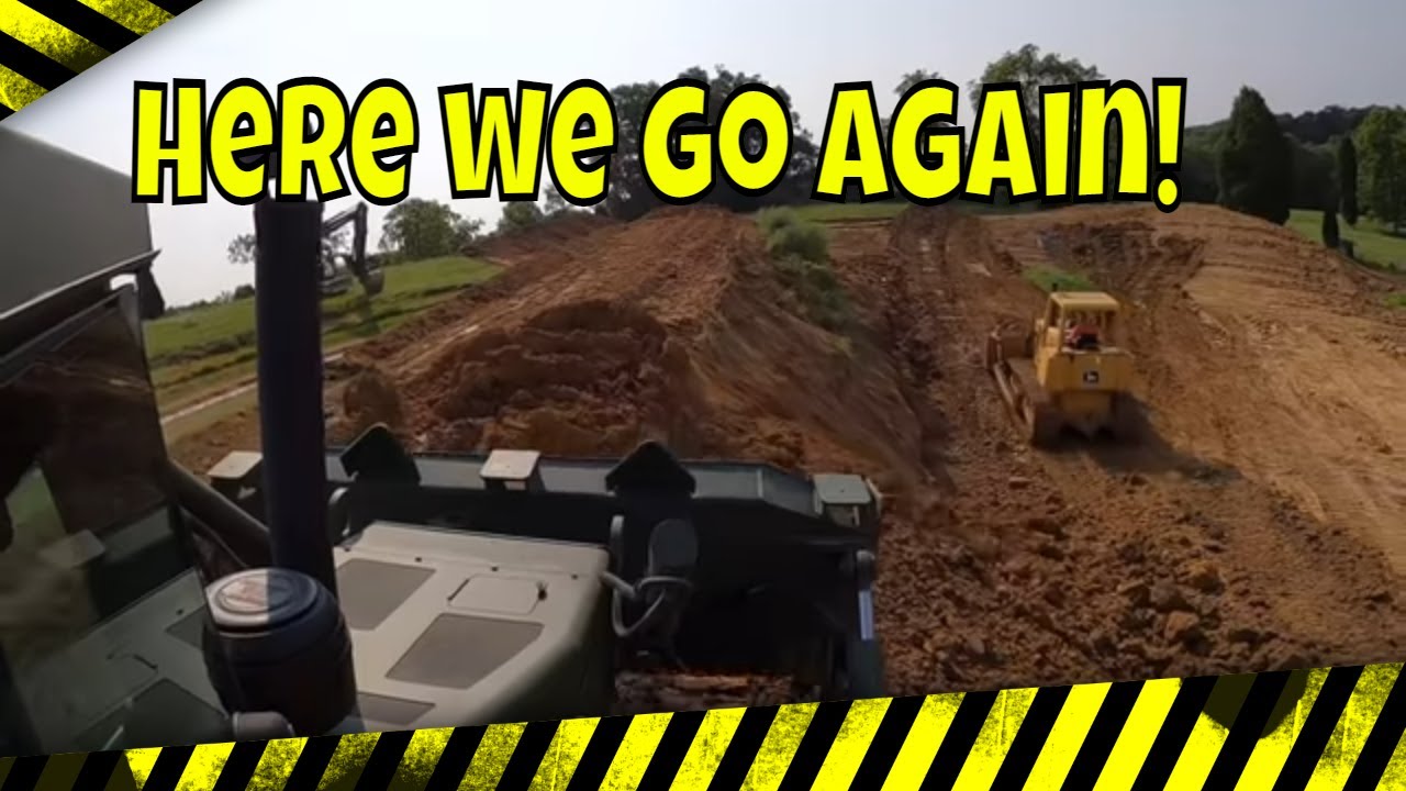 Emergency dam repair take two and both 850 dozers working together for ...
