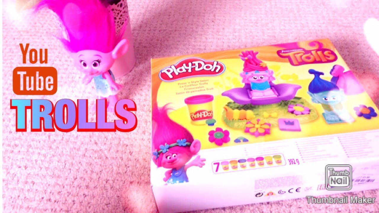 Trolls play-doh - YouTube