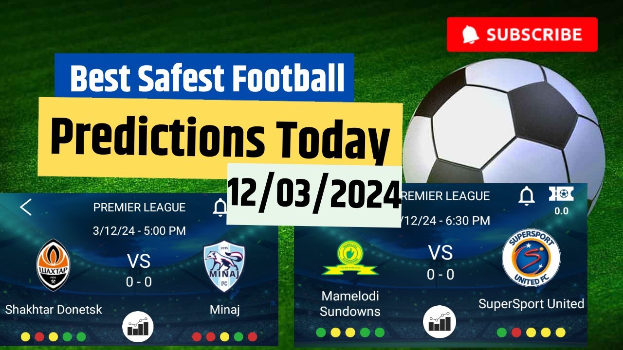 Soccer predictions for today 12/3/2024| betting predictions #football ...