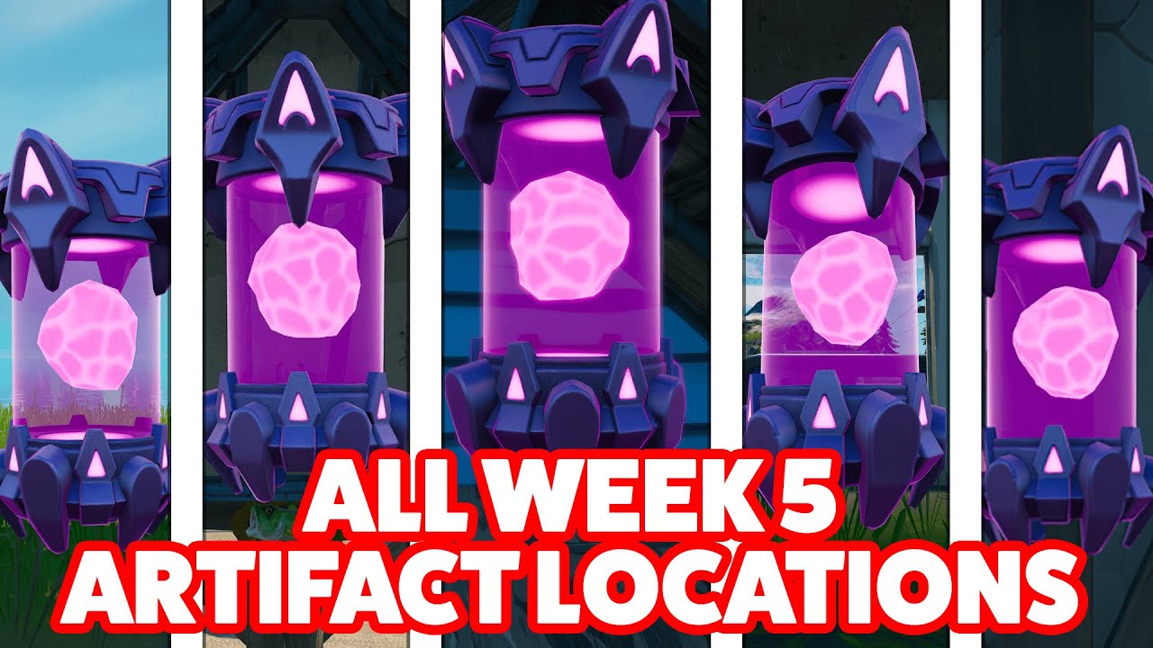 EVERY Week 5 Alien Artifact Locations! - YouTube