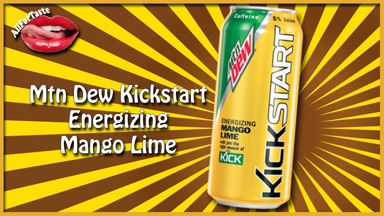 Mtn Dew Kickstart Energizing Mango Lime - YouTube