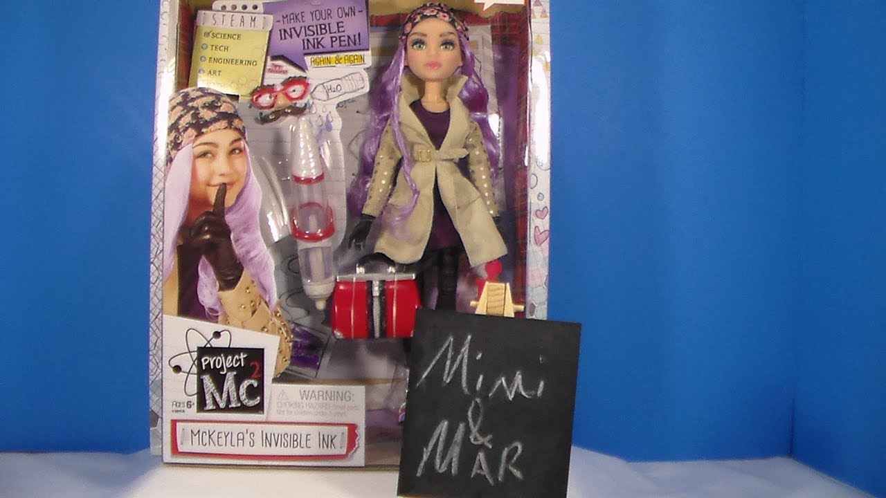 Project Mc2 Mckeyla McAlister doll and her invisible ink - YouTube