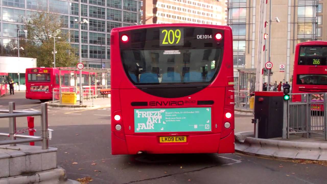 Metroline Route 209 DE1014 LK09ENR Enviro200 Dart - YouTube