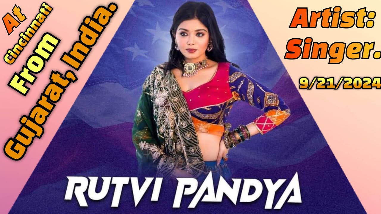 Rutvi Pandya ,Singer from Ahmedabad, Gujarat India at Cincinnati Ohio ...