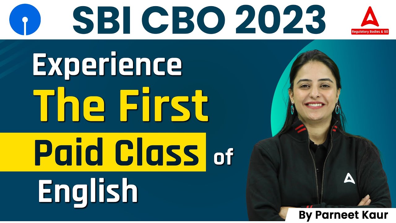 SBI CBO 2023 | Experience The First Paid Class of English By Parneet Kaur - YouTube