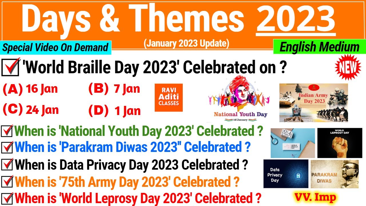 January Days And Themes 2023 Important Days Current Affairs In january-days-and-themes-2023-important-days-current-affairs-in