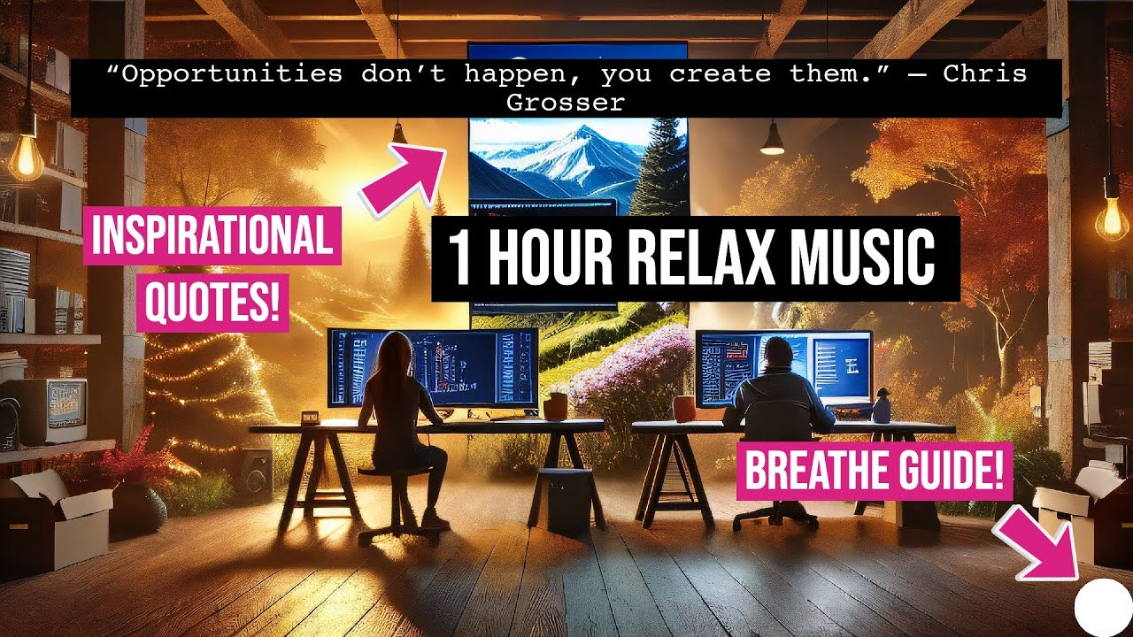 1 Hour Relaxing Music with Inspirational Quotes | Create Your ...