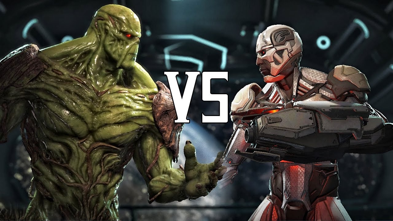 Injustice 2 - Swamp Thing VS Cyborg - YouTube