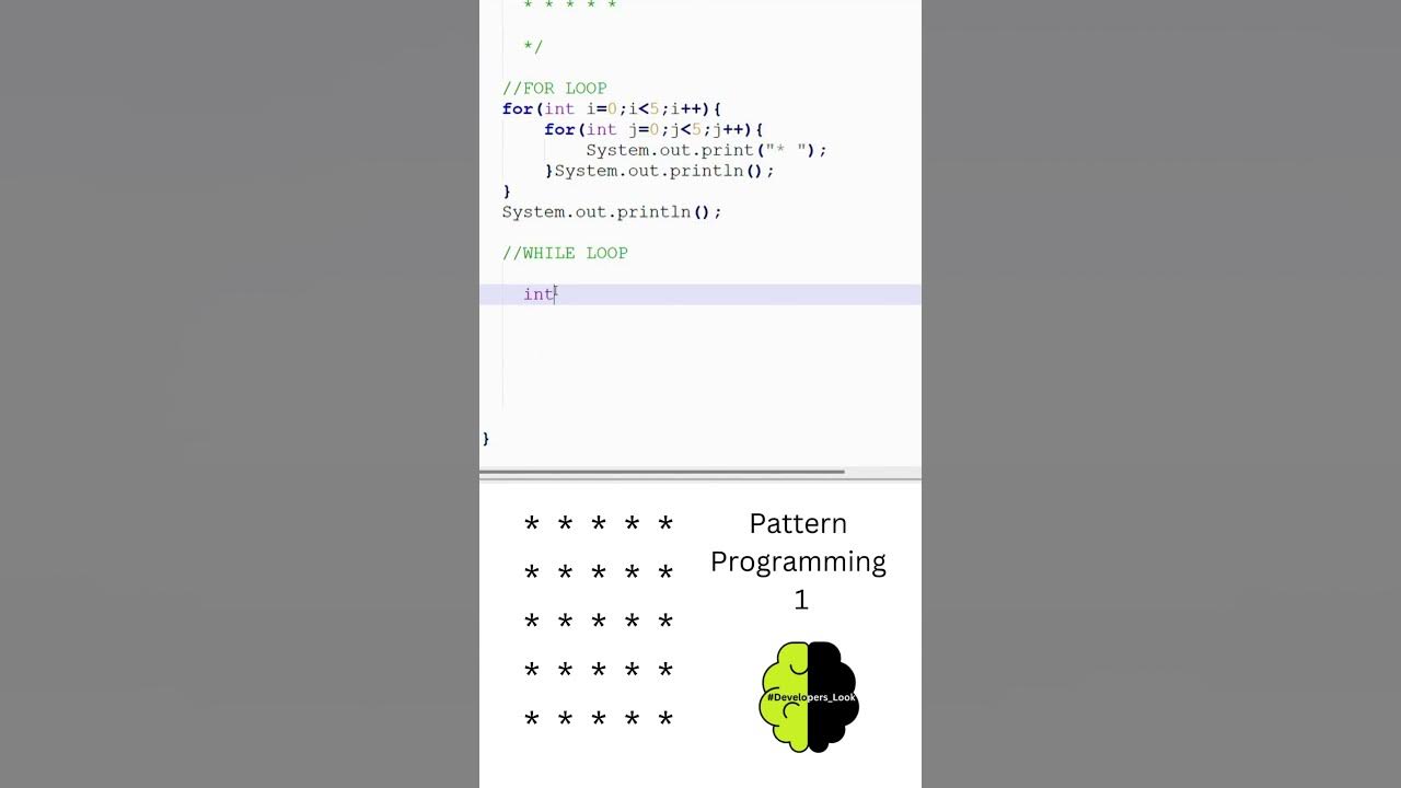 Day 1 Pattern Programming 1 Java Zoho Pattern Programming 2