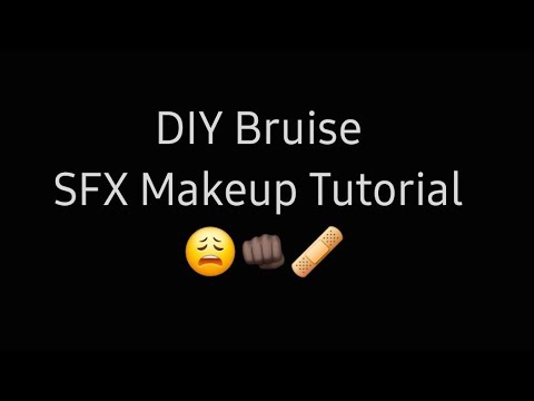 DIY Bruise Makeup Tutorial| Vlogtober Week 2| SFXWithSadie - YouTube
