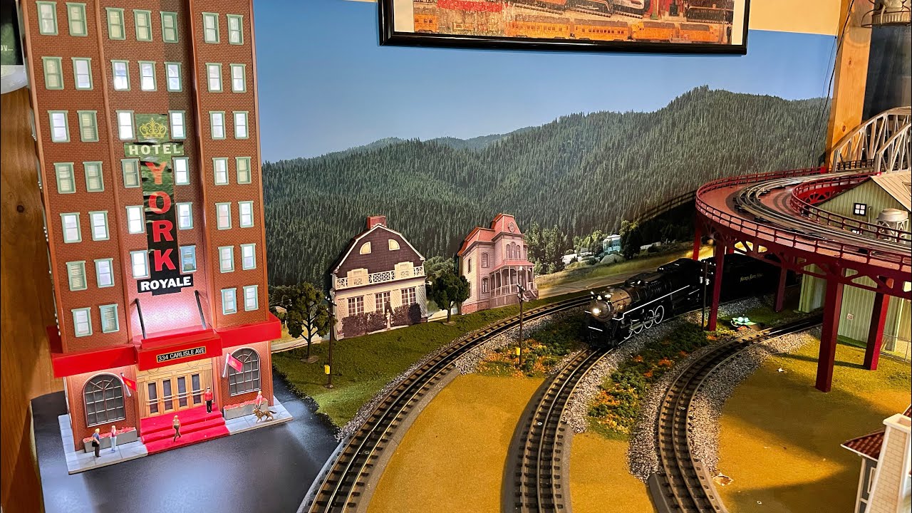 Backdrop Install & Updates To The O Gauge Layout! - YouTube