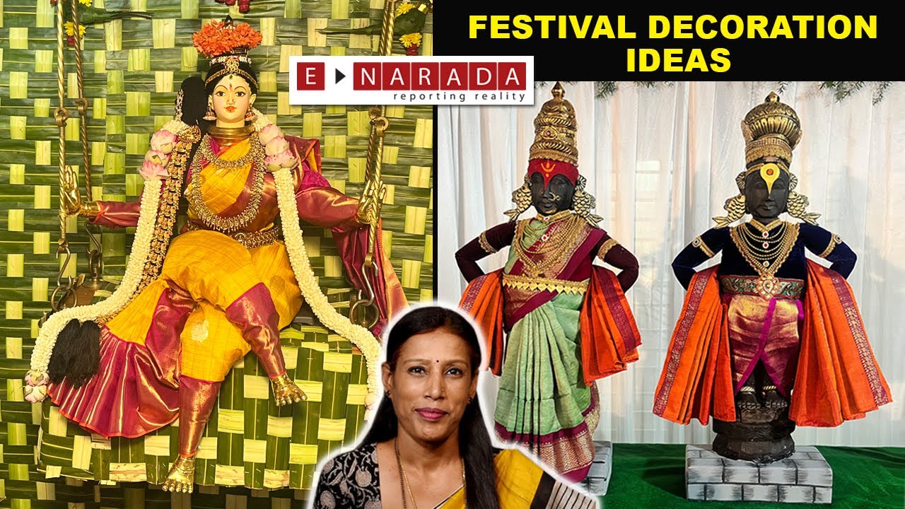 Varamahalakshmi | Vitthal Rukmini | Festival Decoration ideas ...