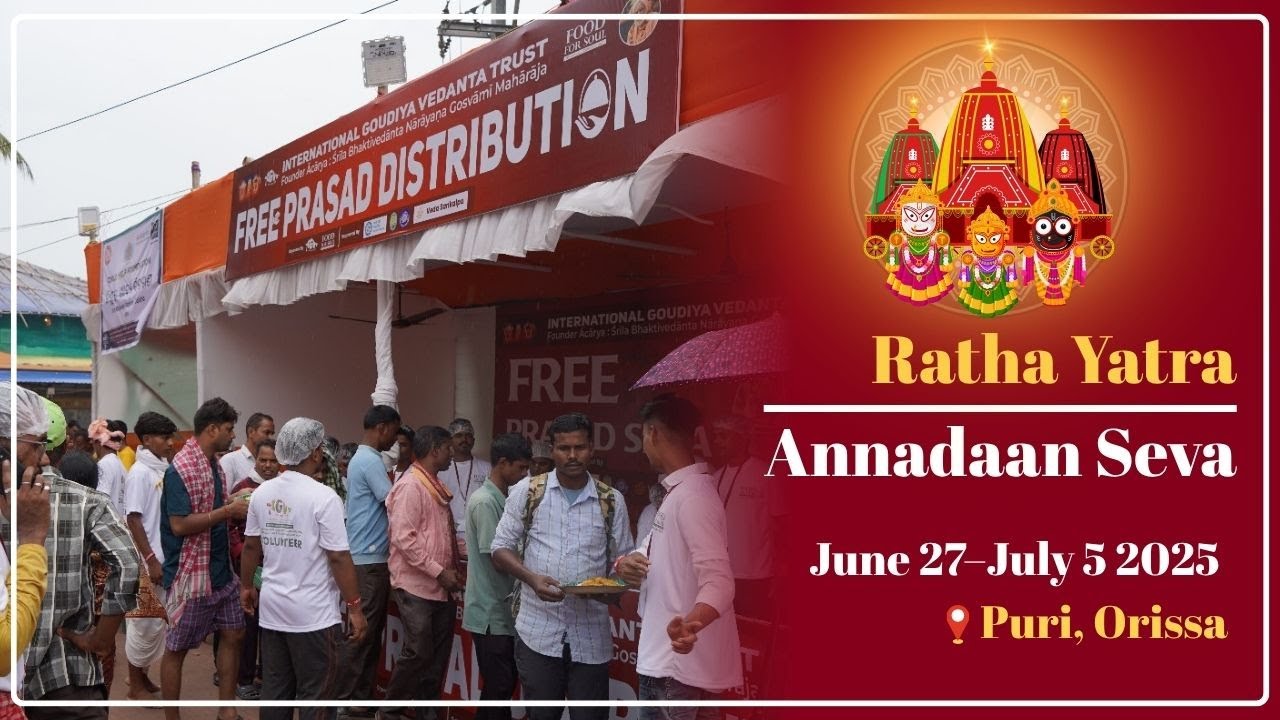 Ratha Yatra 2025 | Free Prasad Seva at Jagannath Puri Dham ...
