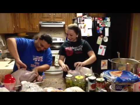 Pregnant turkey prank - YouTube