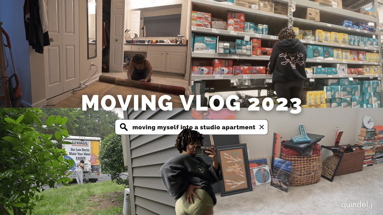 empty studio apartment tour | moving out alone + tips for packing and ...