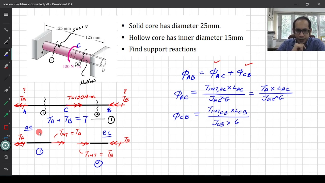 Topic # 4.3 - Nonuniform Torsion : Part 2 (Problem Example) - YouTube