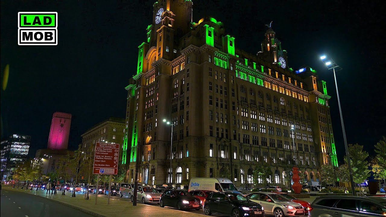 River of Lights in Liverpool, England — 4K HDR Night Walking Tour - YouTube