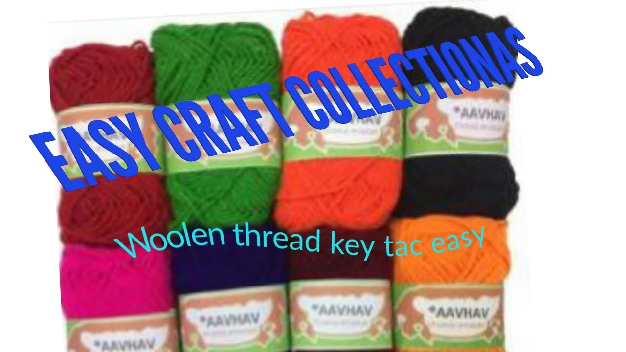 Easy key tac with woolen thread - YouTube