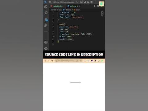How to make a spinner with CSS | HTML CSS Tutorial | CodeIsMine - YouTube