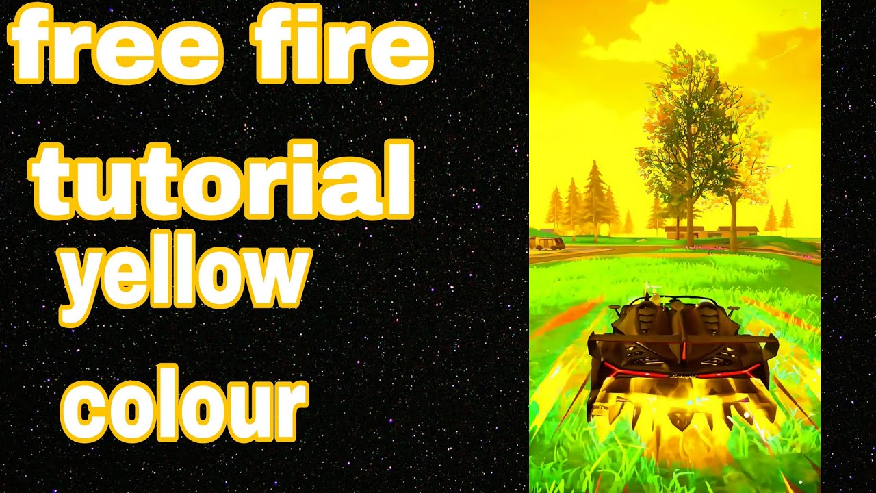 free fire tutorial (free fire yellow colour tutorial)#freefire # ...
