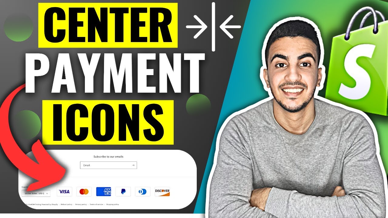 How To Center Payment Icons On Footer In Shopify - YouTube
