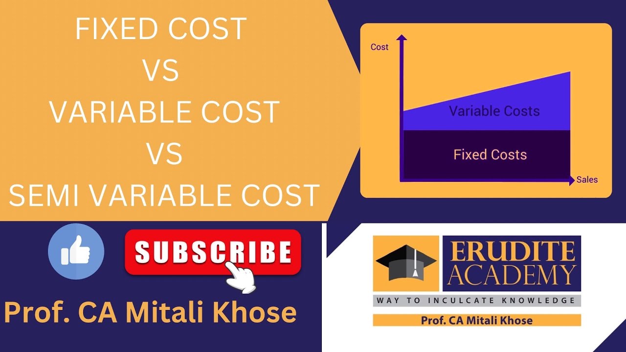 Variable Cost vs Fixed Cost vs Semi - variable Cost - YouTube