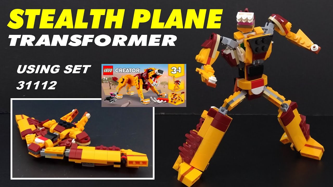 Tutorial: Let's build Transformer Stealth Plane from LEGO Creator set ...