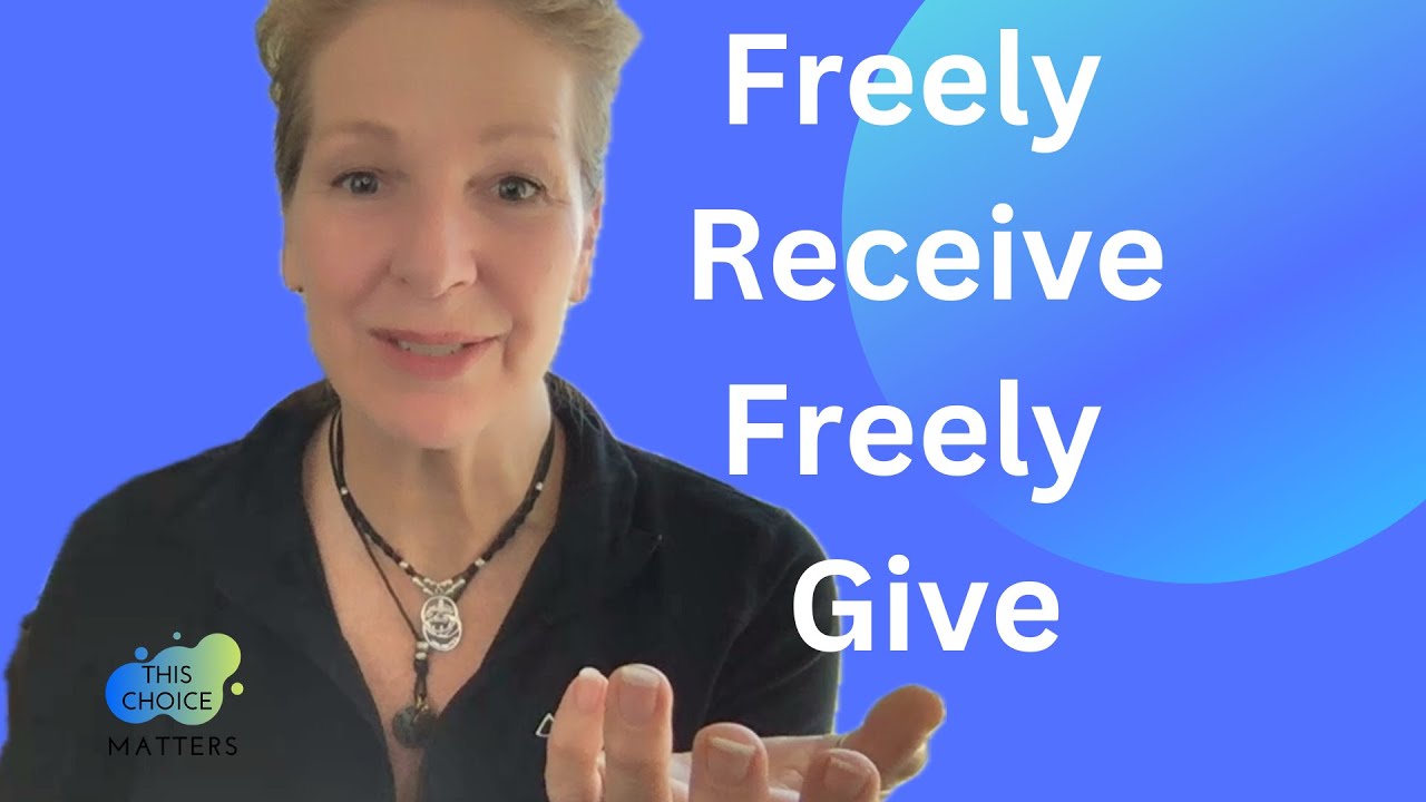 Freely Receive, Freely Give - YouTube
