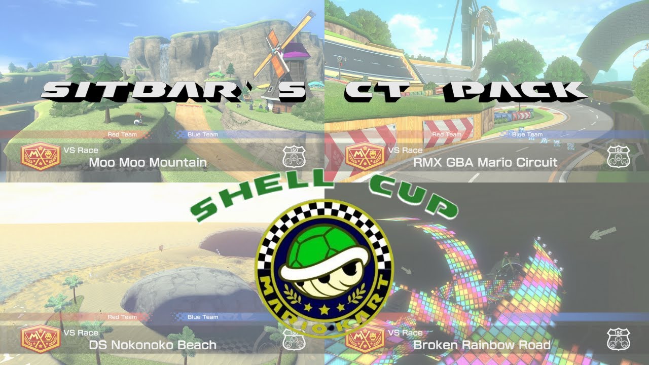 Mario Kart 8 Deluxe | Sitbar's CT Pack | Shell Cup - YouTube