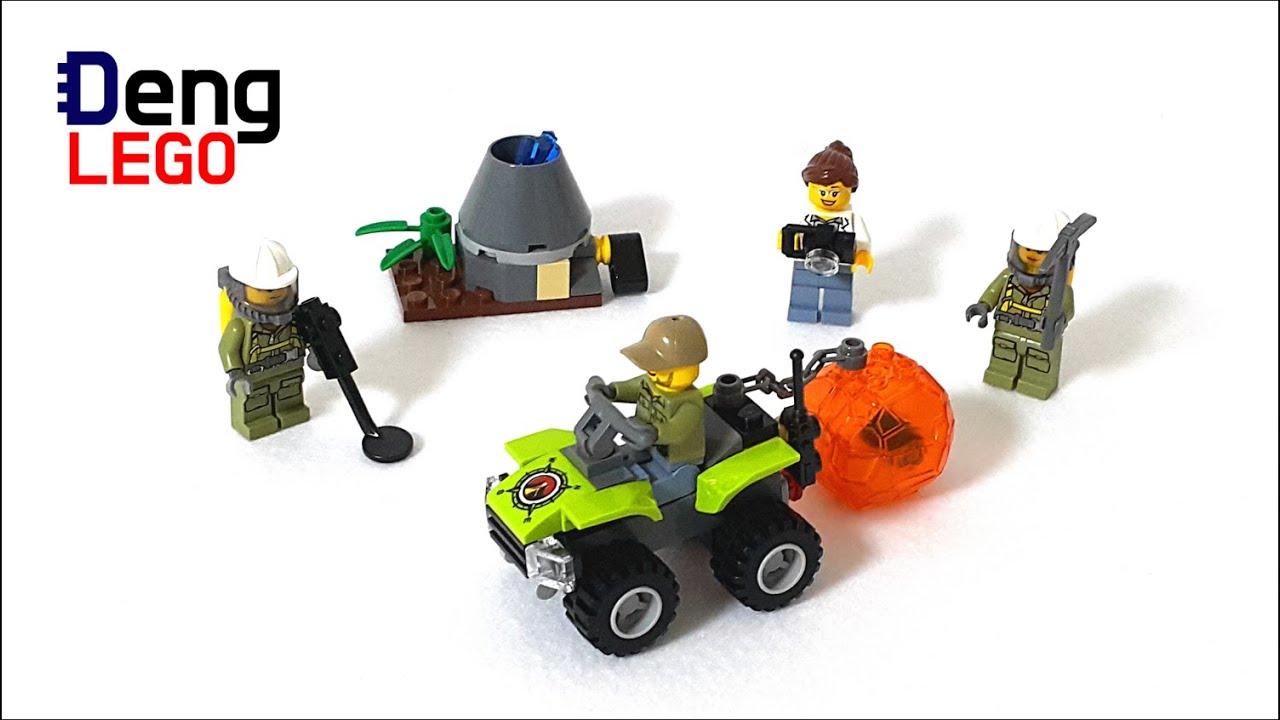 LEGO City 60120 Volcano Starter Set - LEGO Speed Build - YouTube