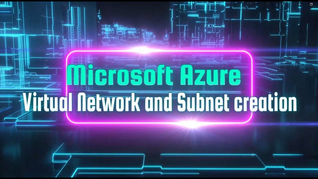 How to add a Virtual network and subnet in Microsoft Azure #azure # ...