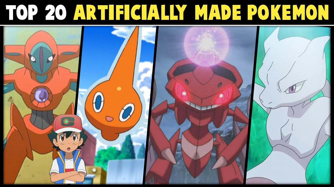 Top 20 Artificially created Pokemon | Top 20 Man Made Pokemon | All ...