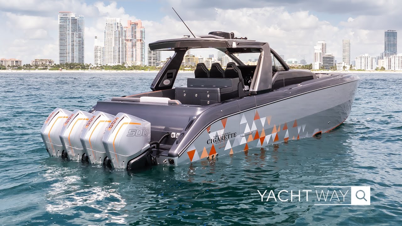 FOR SALE IN MIAMI BEACH2025 Cigarette Racing 42' Auroris 4x Mercury ...