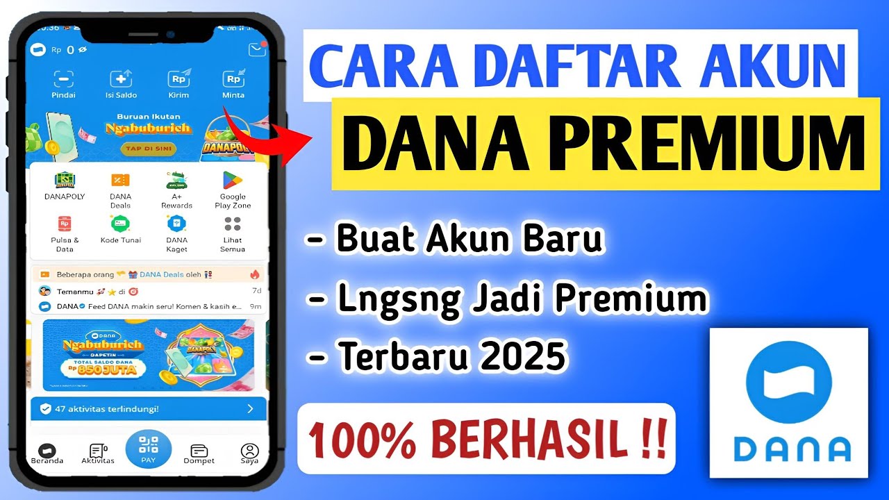 Cara Daftar Akun DANA Update Terbaru 2025 | Cara Buat Akun DANA Premium Terbaru - YouTube