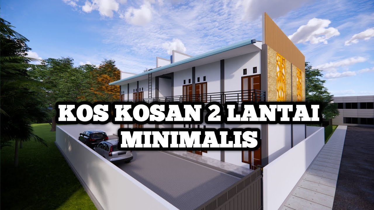 DESAIN KOS KOSAN 2 LANTAI MINIMALIS 3X6 M | KONTRAKAN 3 PETAK - YouTube
