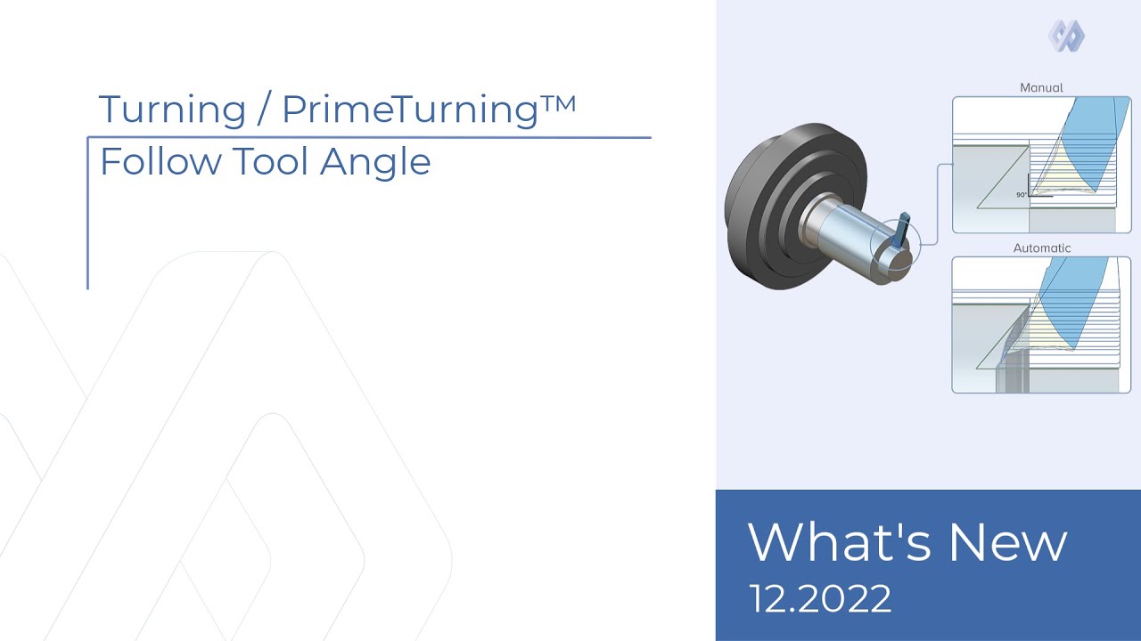 Turning / PrimeTurning™ - Follow Tool Angle - YouTube