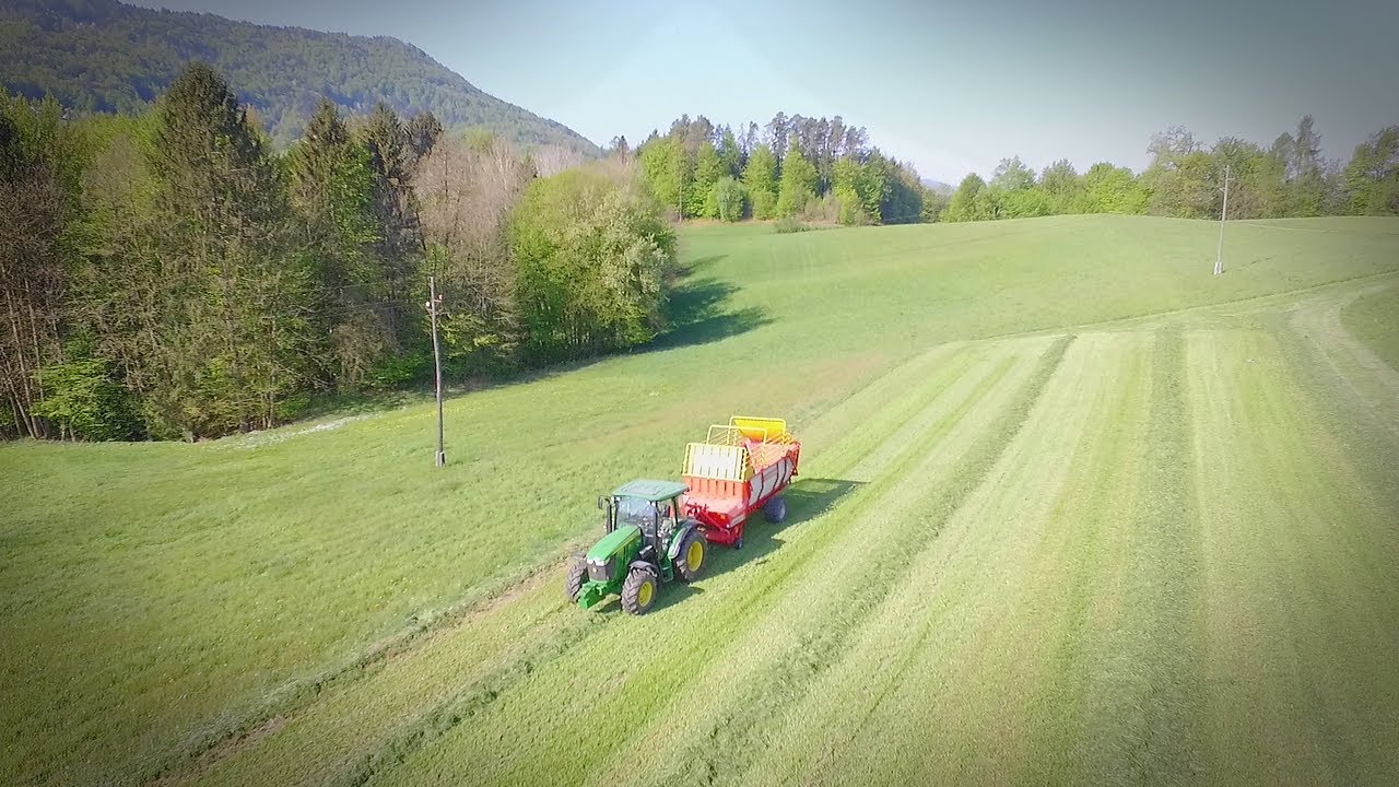 Mowing small grass field for silage | First cut of 2020 | - YouTube